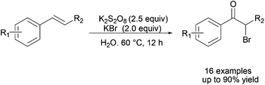 Synthesis of phenacyl bromides via K2S2O8-mediated tandem ...