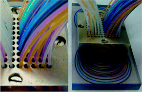 Connecting microfluidic chips using a chemically inert, reversible ...