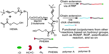 Synthesis of poly(2-hydroxyethyl methacrylate) end-capped with ...