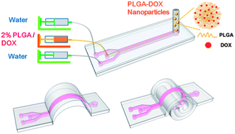A microfluidic origami chip for synthesis of functionalized polymeric nanoparticles - Nanoscale ...