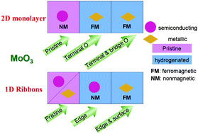 Tuning electronic and magnetic properties of MoO3 sheets by cutting ...