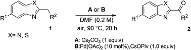 Metal-free aerobic oxidation of benzazole derivatives - Organic ...