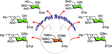 Regioselective and stereoselective benzylidene installation and one-pot ...