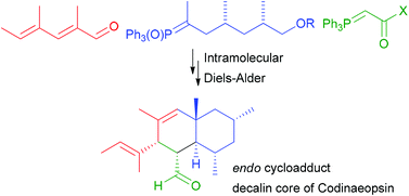 Synthesis of the decalin core of codinaeopsin via an intramolecular ...