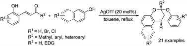 AgOTf-catalyzed reactions of naphthols/substituted phenols with 2 ...