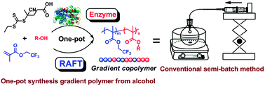 Synthesis of gradient copolymers by concurrent enzymatic monomer transformation and RAFT ...