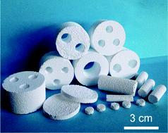 Porous ceramic monoliths assembled from microbeads with high specific ...