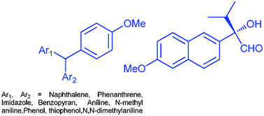 Synthetic approach towards trisubstituted methanes and a chiral ...