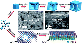Reduced graphene oxide induced confined growth of PbTe crystals and ...