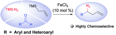 Chemoselective three-component synthesis of homoallylic azides using an ...