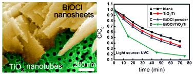 Grafting BiOCl nanosheets onto TiO2 tubular arrays to form a ...