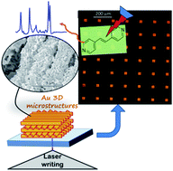 Direct laser writing of random Au nanoparticle three-dimensional ...