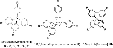 Tetrahedral organic molecules as components in supramolecular ...