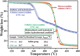 Facile extraction of thermally stable cellulose nanocrystals with a ...
