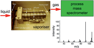 On-line detection and quantification of trace impurities in vaporisable ...