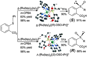 In situ generation of sulfoxides with predetermined chirality via a ...