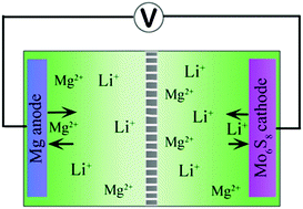 High performance batteries based on hybrid magnesium and lithium ...