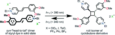 Influence of the anion nature on styryl dye crystal packing and ...