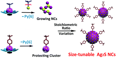Designed synthesis of size-tunable Ag2S nanoclusters via ...
