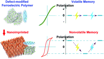 Ordered arrays of a defect-modified ferroelectric polymer for non ...