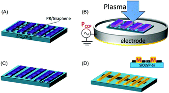 Edge contacts of graphene formed by using a controlled plasma treatment ...