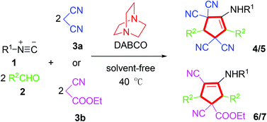 DABCO-mediated isocyanide-based multicomponent reaction: synthesis of ...