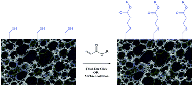 Chemical functionalization of emulsion-templated porous polymers by ...