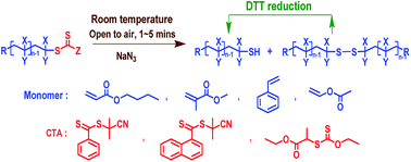 Fast conversion of terminal thiocarbonylthio groups of RAFT polymers to ...