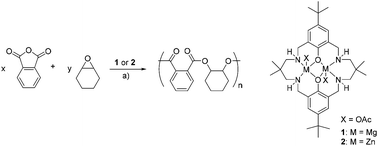 Di-magnesium and zinc catalysts for the copolymerization of phthalic ...