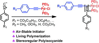 Living polymerization of arylisocyanide initiated by the phenylethynyl ...