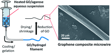 Facile fabrication of graphene composite microwires via drying-induced ...