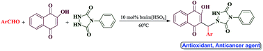 Task-specific ionic liquid catalyzed synthesis of novel naphthoquinone ...