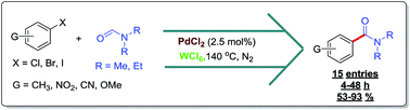 WCl6/DMF as a new reagent system for the phosphine-free Pd(0)-catalyzed ...