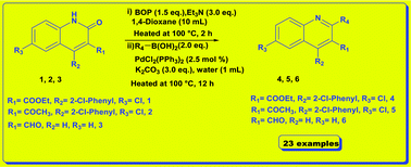 A convenient and efficient C–OH bond activation, PdCl2(PPh3)2 catalyzed ...