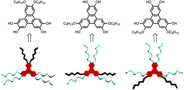 Rational synthesis of bis(hexyloxy)-tetra(hydroxy)-triphenylenes and ...