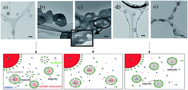 The preparation of a three-layer “core–shell” structured epoxy-acrylate ...