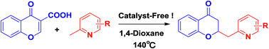 Facile synthesis of azaarene-2-substituted chromanone derivatives via ...