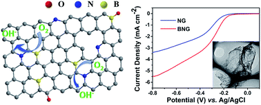 Two-step synthesis of boron and nitrogen co-doped graphene as a synergistically enhanced ...