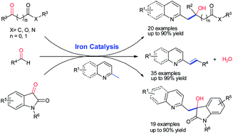 Iron-catalyzed C(sp3)–H functionalization of methyl azaarenes: a green ...