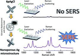 Nanoporous silver microstructure for single particle surface-enhanced ...