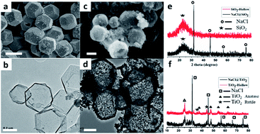 Synthesis of NaCl single crystals with defined morphologies as ...