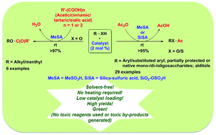 Acyl transfer reactions of carbohydrates, alcohols, phenols, thiols and ...