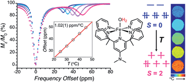 Spin crossover iron(ii) complexes as PARACEST MRI thermometers ...