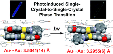 Photoinduced single-crystal-to-single-crystal phase transition and ...