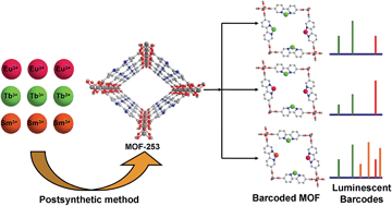 Luminescent lanthanide barcodes based on postsynthetic modified ...