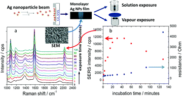 A SERS and electrical sensor from gas-phase generated Ag nanoparticles ...