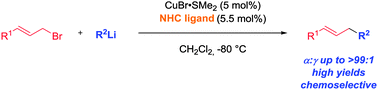 Catalyst-controlled reverse selectivity in C–C bond formation: NHC-Cu-catalyzed α-selective ...