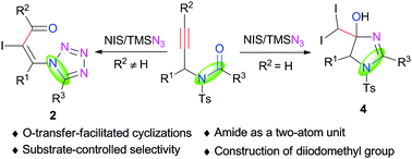 O-Transfer-facilitated cyclizations of propargylamides with TMSN3 ...