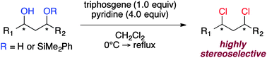 Triphosgene–pyridine mediated stereoselective chlorination of acyclic ...