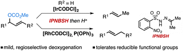 Chemo- and regioselective reductive transposition of allylic alcohol ...